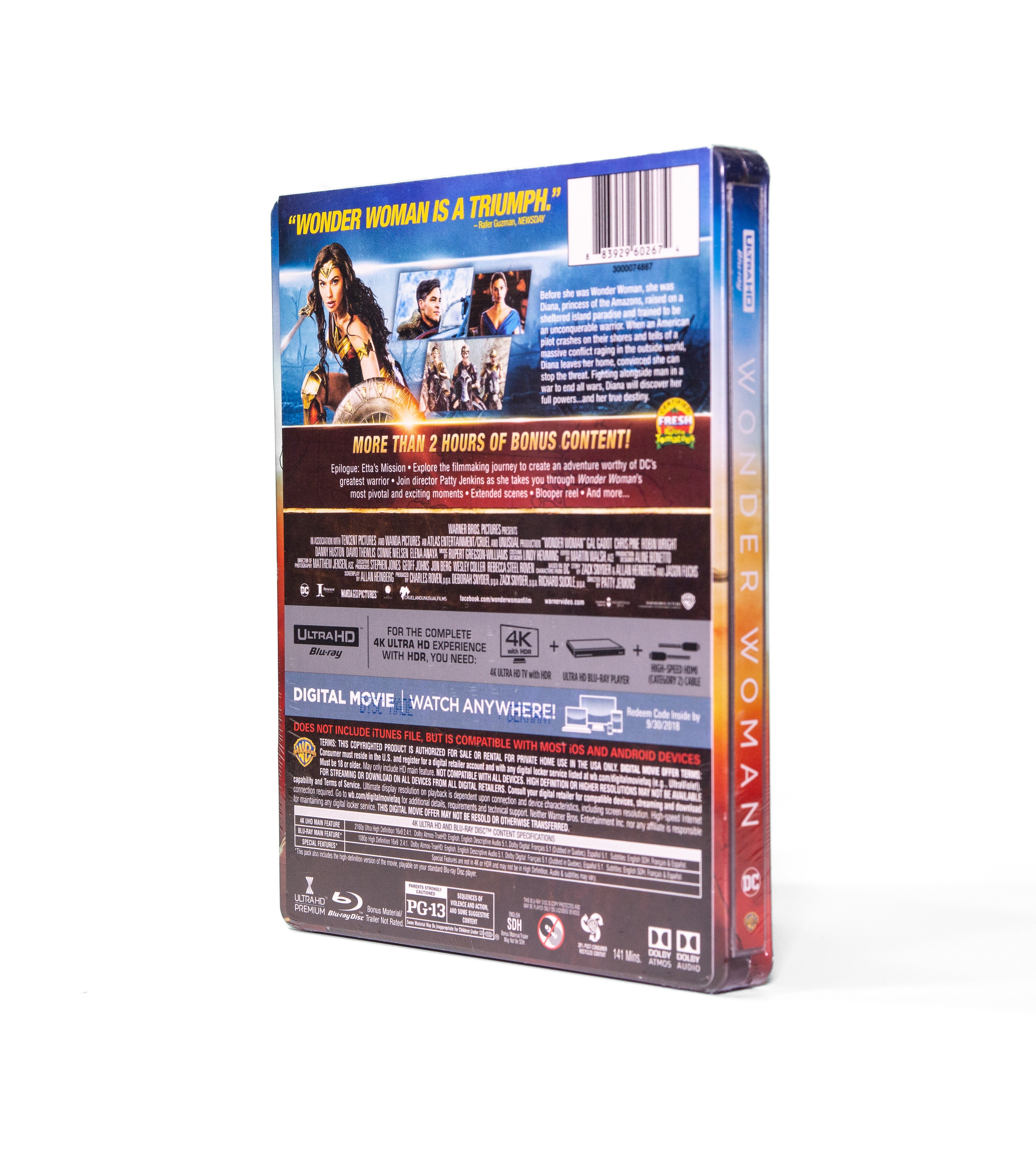 Wonder Woman Steelbook (4k+Blu-Ray) – Steelbooks